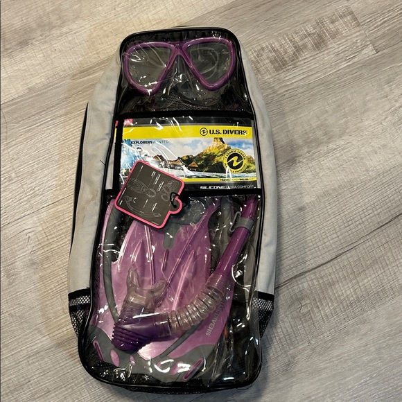 US Divers | Other | Us Divers Snorkel Set With Purple Accents Ladies ...